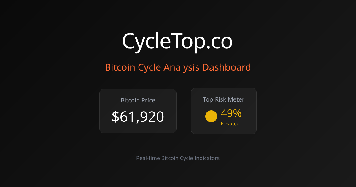 CycleTop.co - Bitcoin Cycle Top Indicators & Analysis